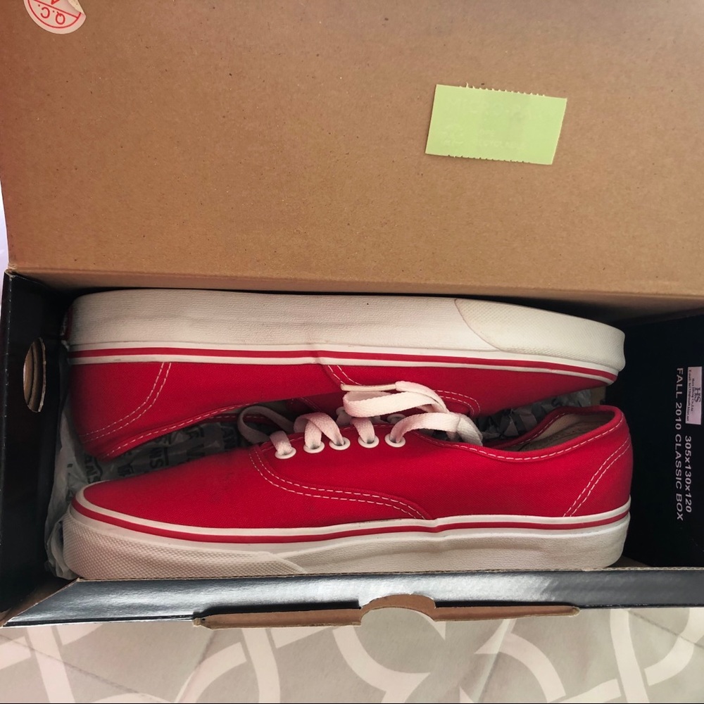 Red Authentic Vans Original - Gem